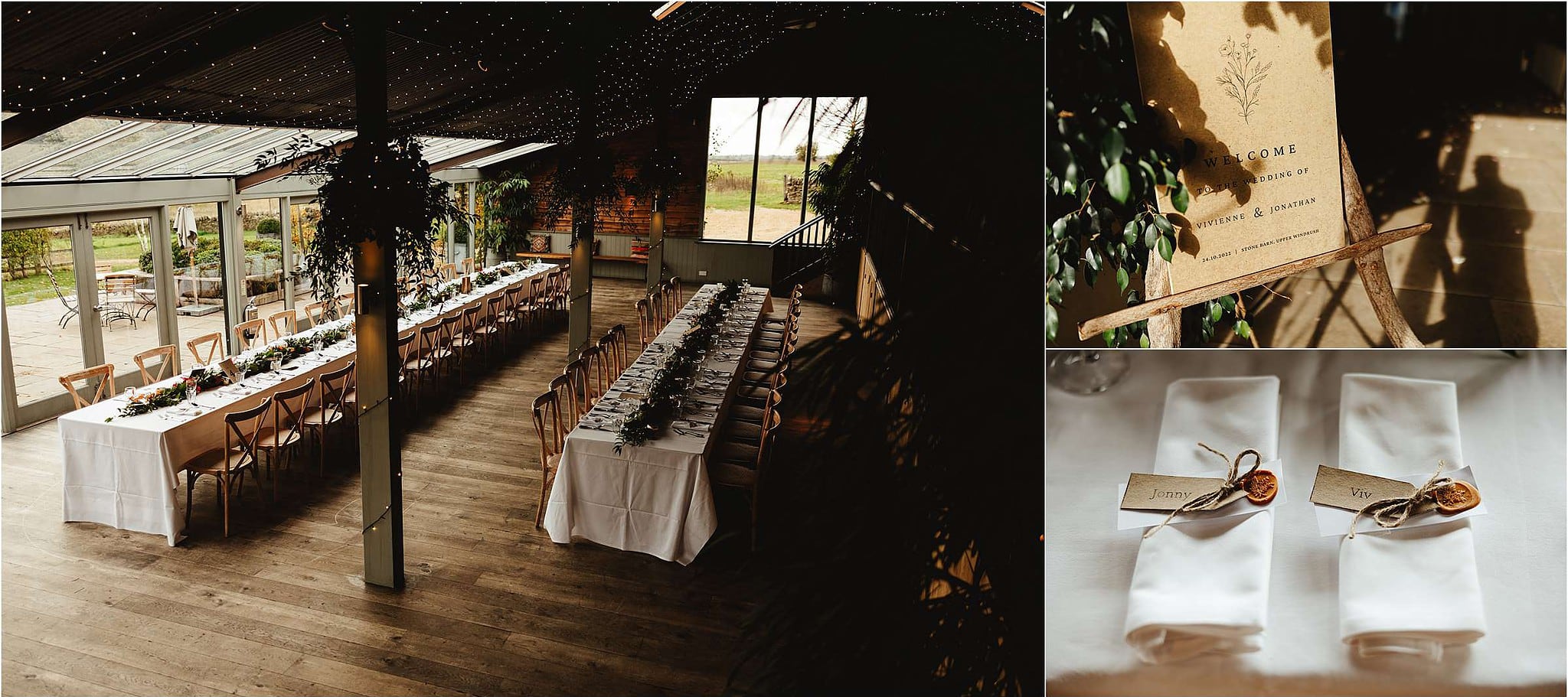 Vivienne + Jonny | Stone Barn, Cotswolds • Liam + Bee